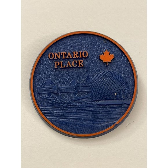 Other | Vintage Ontario Place Canada Round Plastic Pin E1 | Poshmark